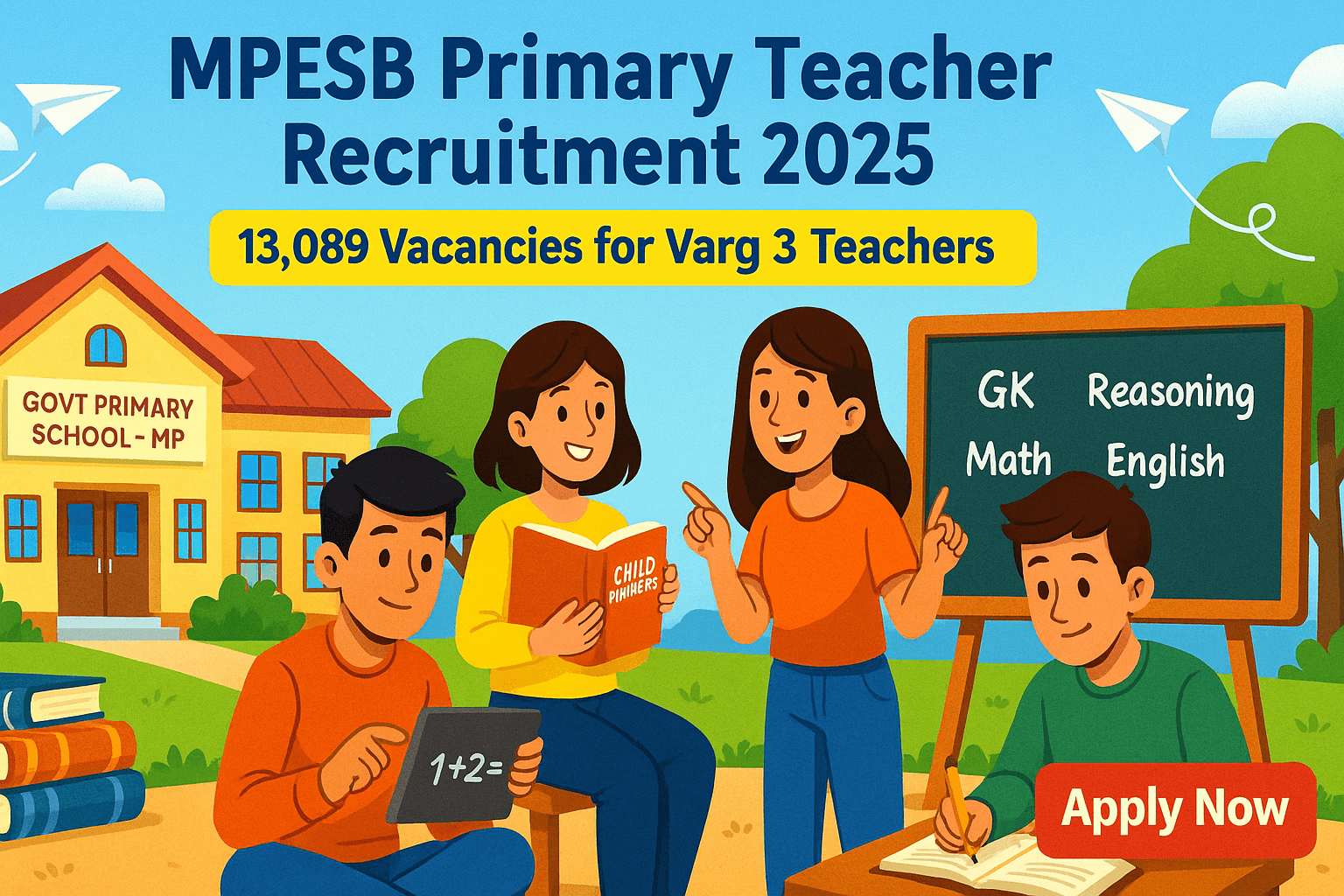 MPESB Primary Teacher Recruitment 2025 – 13,089 Posts Apply Now