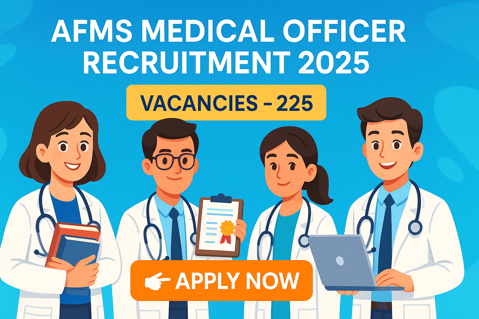 AFMS Medical Officer Recruitment 2025 – 225 Vacancies