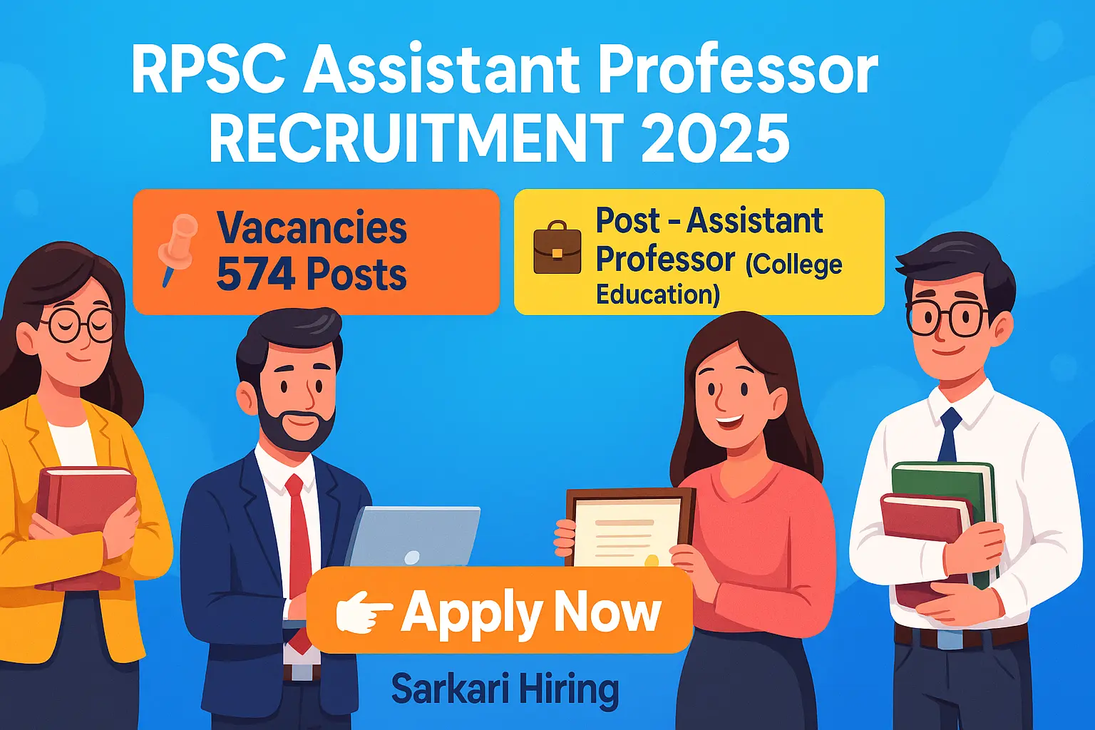 RPSC Assistant Professor Recruitment 2025 – 574 Vacancies