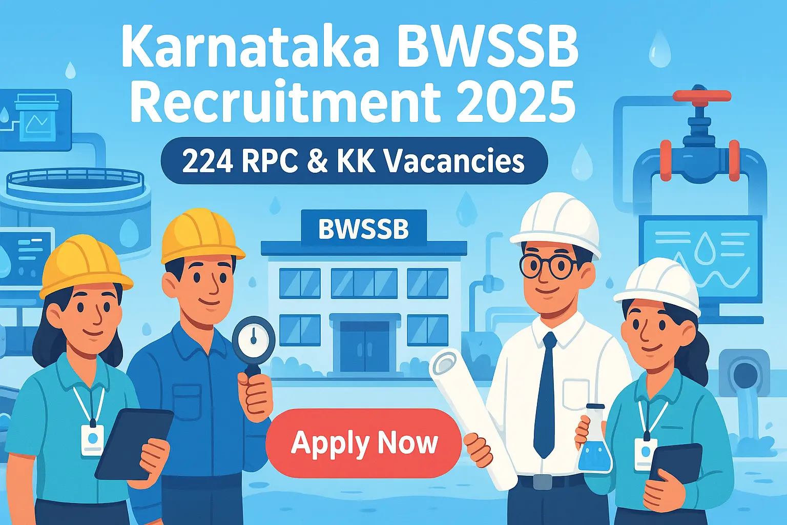 Karnataka BWSSB Recruitment 2025 – 224 RPC & KK Vacancies