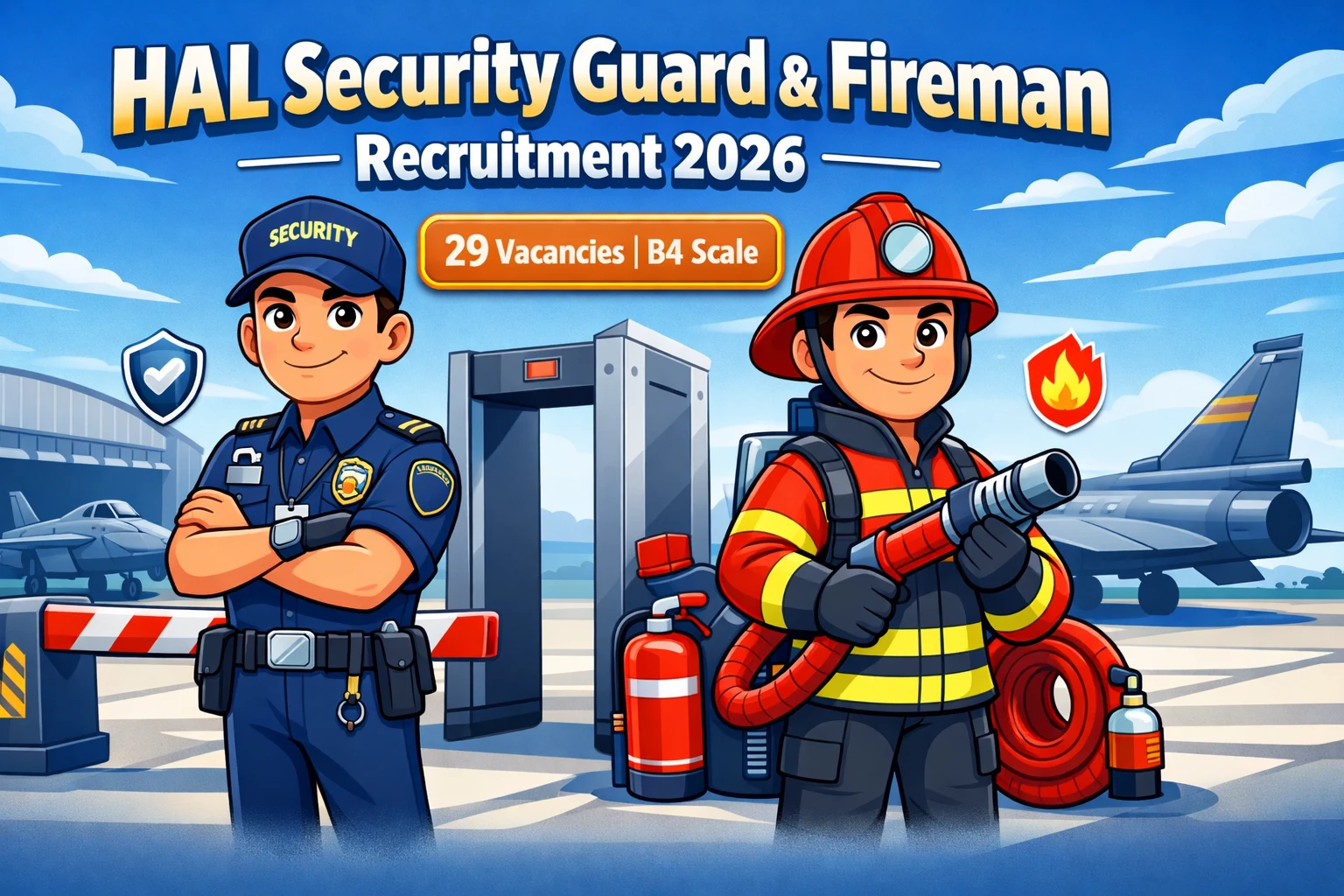 HAL Security Guard & Fireman Recruitment 2026 – 29 Vacancies