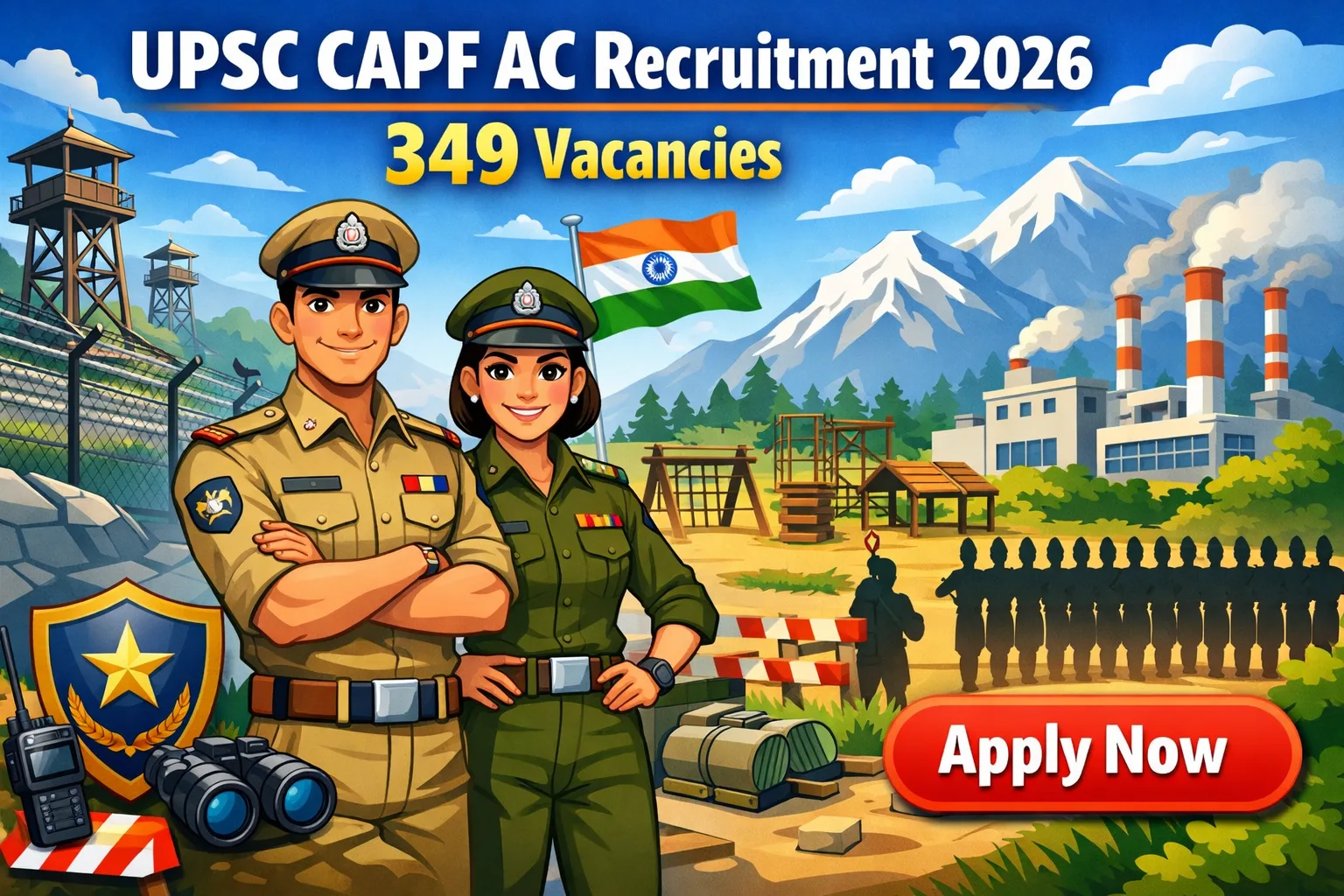 UPSC CAPF AC Recruitment 2026 Notification – 349 Vacancies